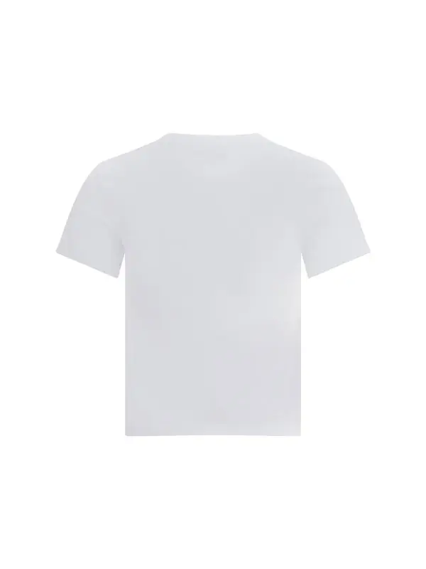 AMI Paris De Coeur Cropped T-shirt - White