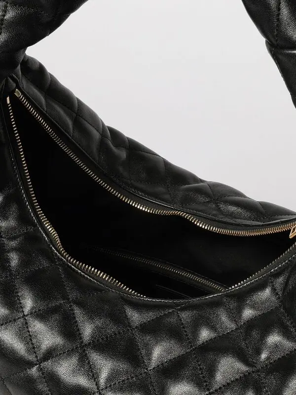 Saint Laurent Icare Matelassé Nappa Hobo Bag - Black