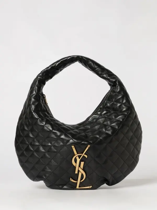 Saint Laurent Icare Matelassé Nappa Hobo Bag - Black