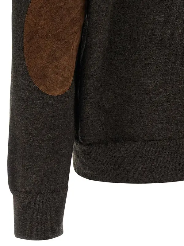 MAISON MARGIELA Suede Patch Polo Shirt