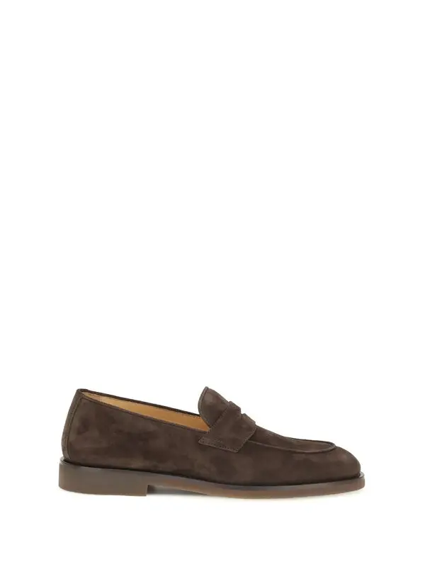 Brunello Cucinelli Suede Leather Loafers