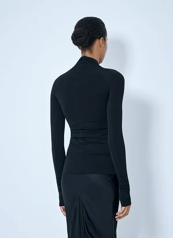 Rick Owens Jersey Ls Prong Top