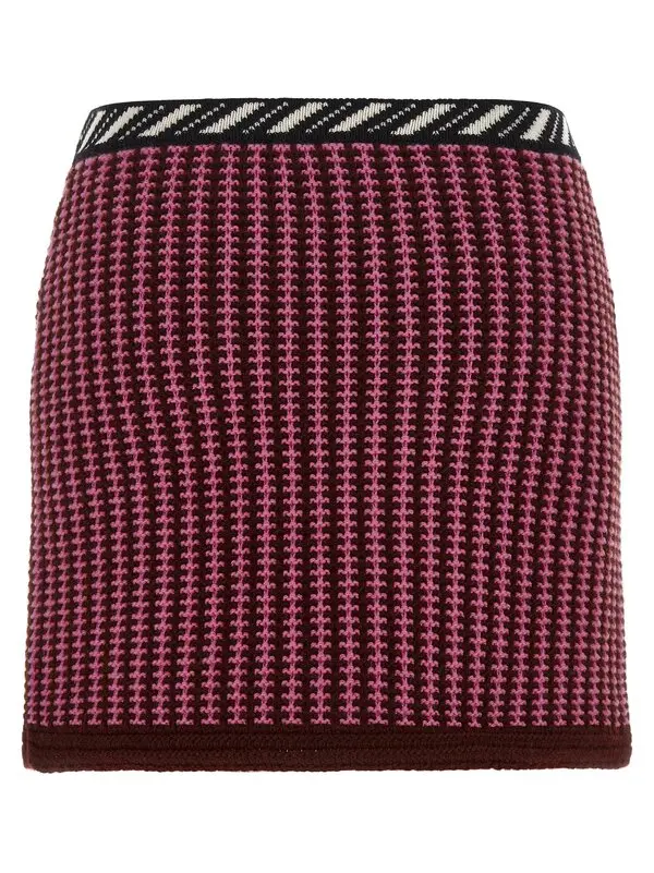 Versace Crochet Knit Skirt
