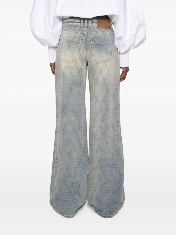 Balmain Denim Cotton Jeans - Multicolor