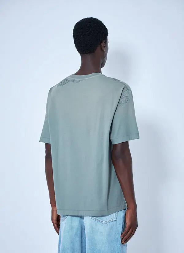 Acne Studios Logo Motif Cotton T-shirt