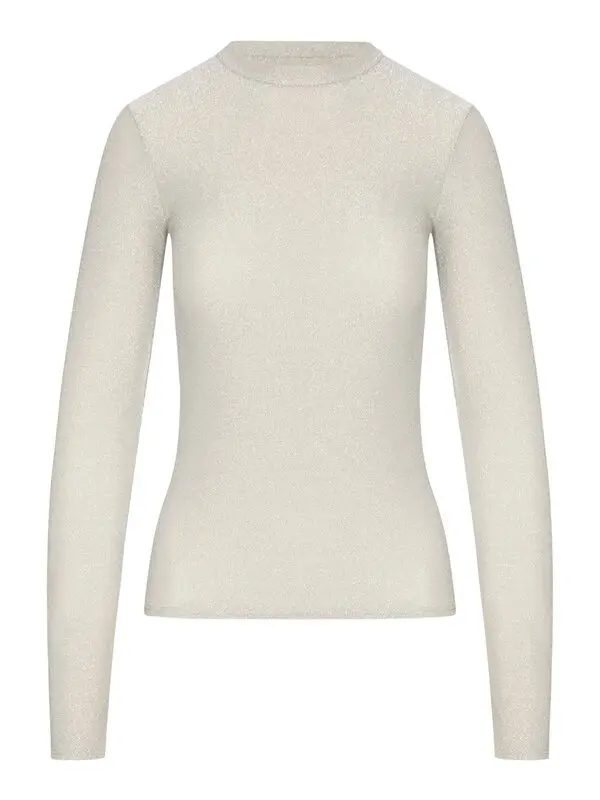 FORTE_FORTE Lurex Long-sleeve T-shirt - Multicolor
