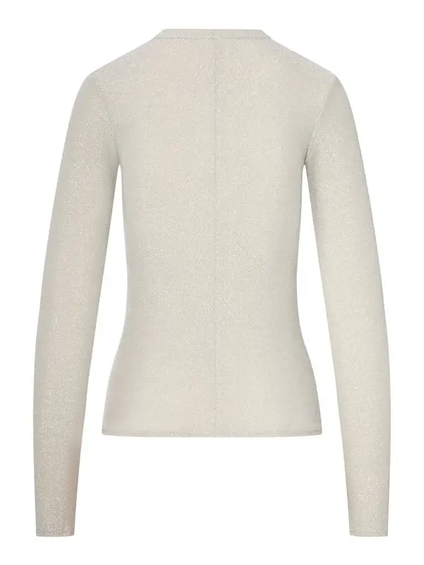 FORTE_FORTE Lurex Long-sleeve T-shirt - Multicolor