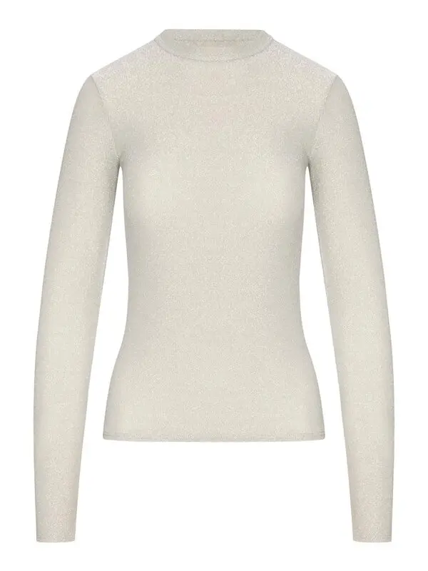 FORTE_FORTE Lurex Long-sleeve T-shirt - Multicolor
