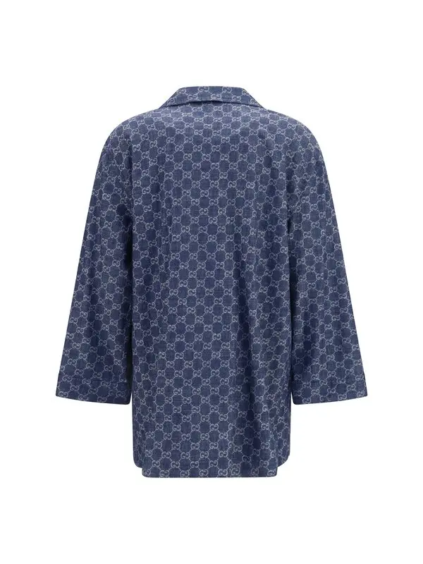 Gucci Gg Jacquard Cotton Jacket