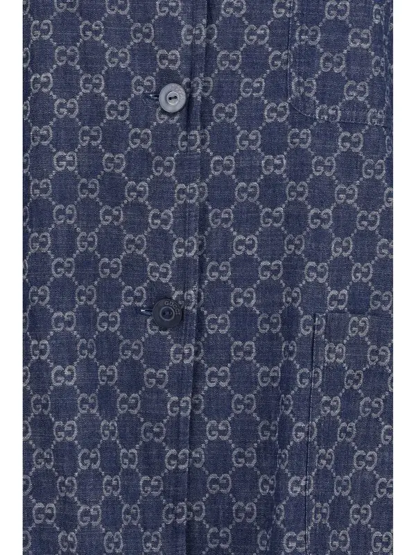 Gucci Gg Jacquard Cotton Jacket
