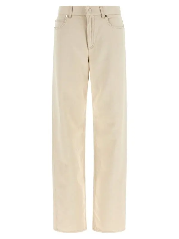 Fendi Ff Reverse Jeans - Cream