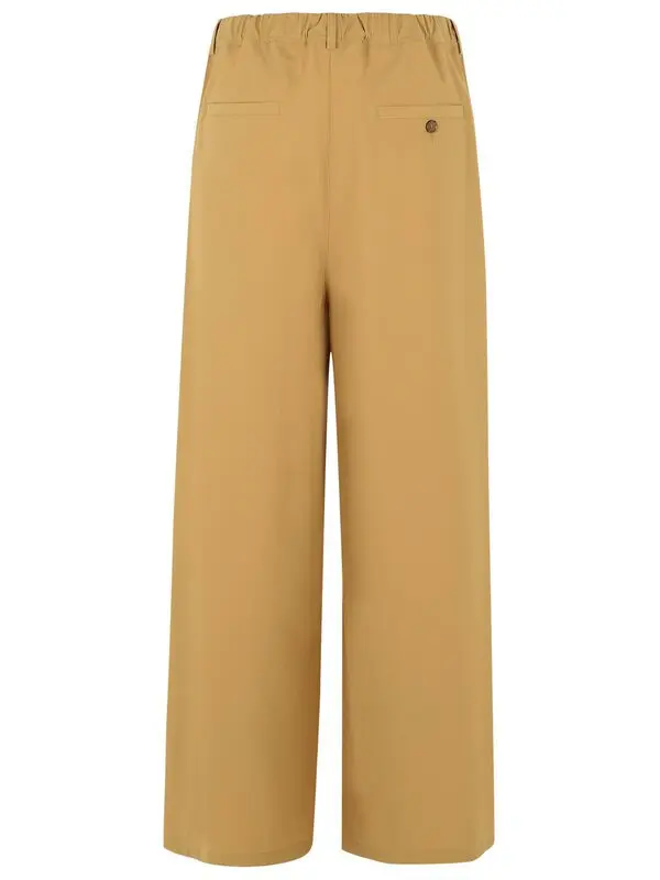 Marni Beige Virgin Wool Blend Trousers