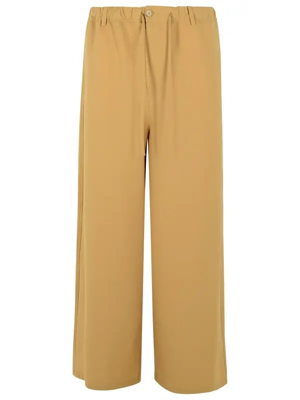 Marni Beige Virgin Wool Blend Trousers - Cream
