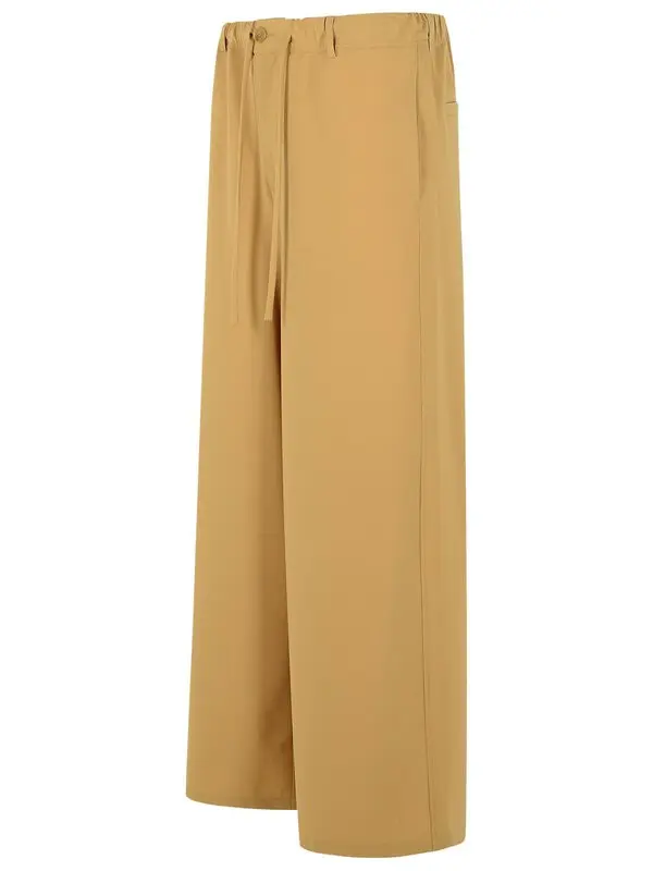 Marni Virgin Wool Blend Trousers - Cream