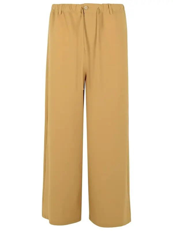 Marni Virgin Wool Blend Trousers - Cream