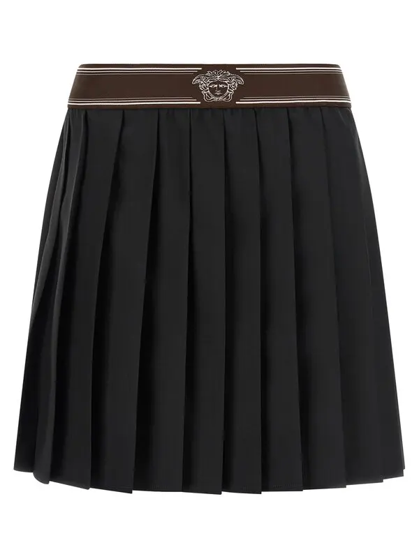 Versace Pleated Skirt - Black
