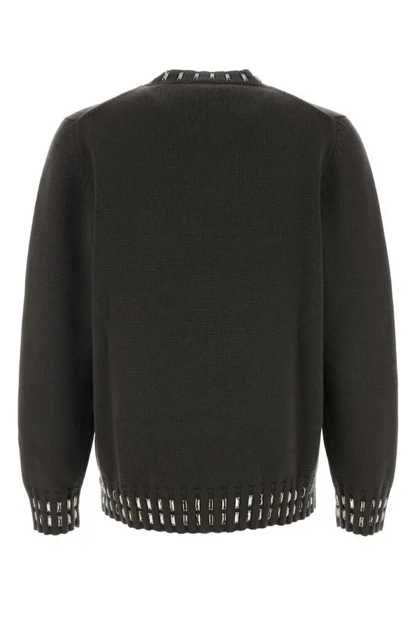 Fendi Charcoal Wool Blend Sweater
