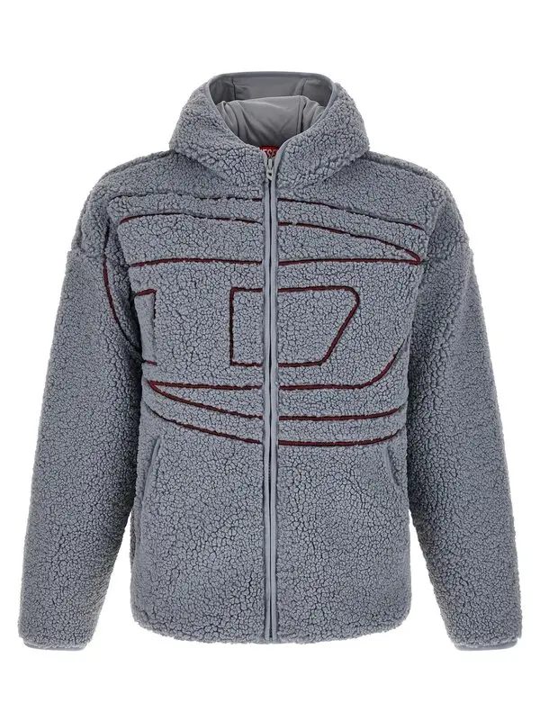 DIESEL® Teddy 's-zat' Hoodie - Gray