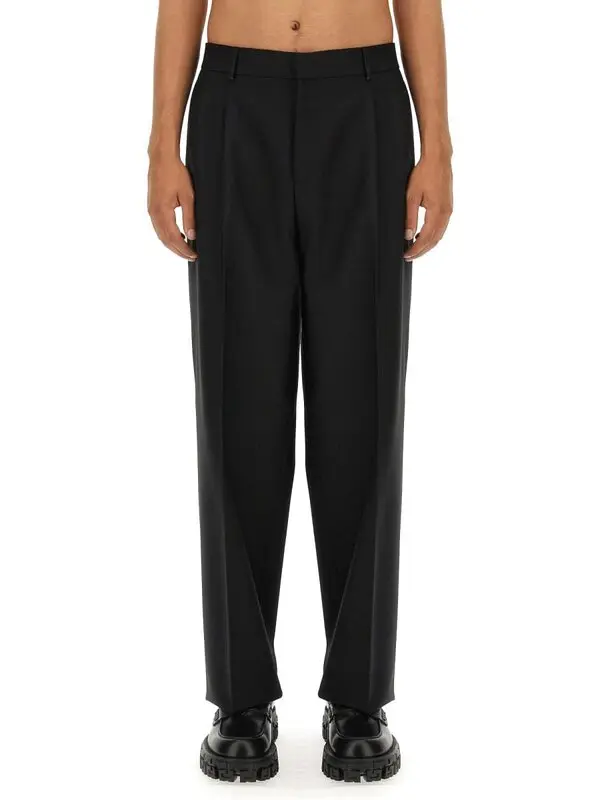 Versace Wool Pants - Black