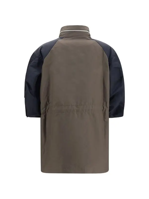 Sacai Cotton Funnel Neck Jacket - Multicolor