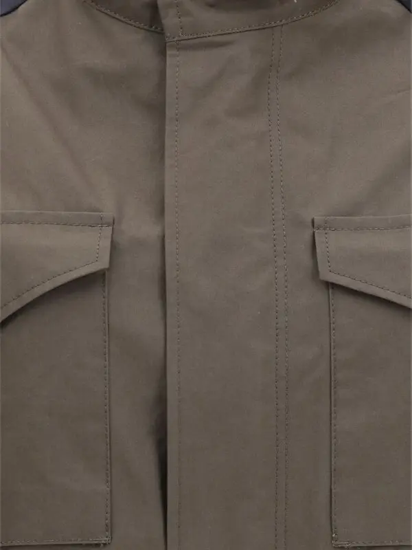 Sacai Cotton Funnel Neck Jacket - Multicolor