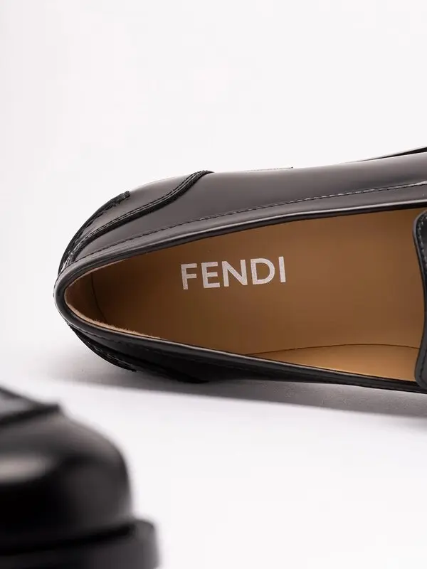 Fendi Leather Loafers - Multicolor