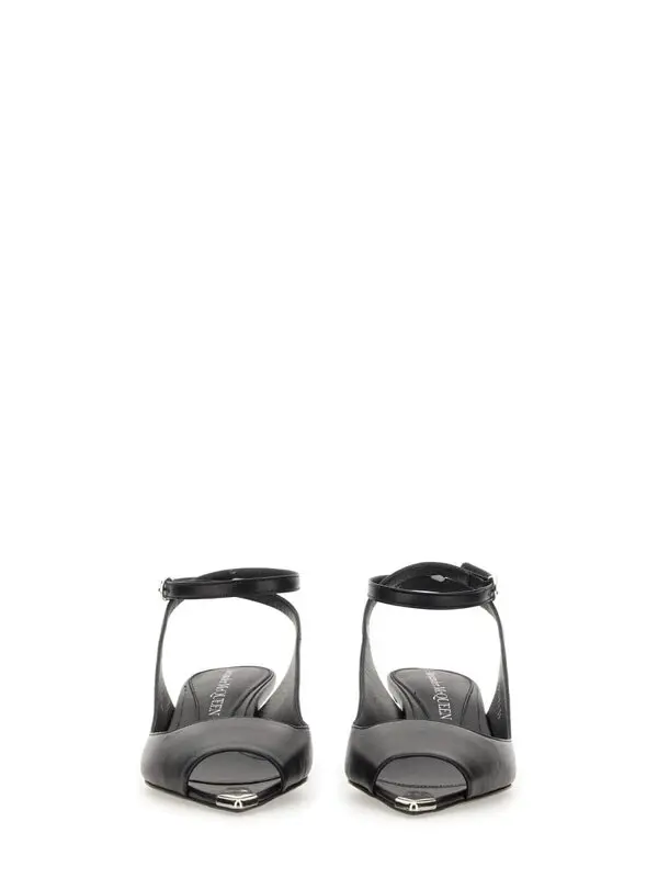 Alexander McQueen Leather Punk Sandal