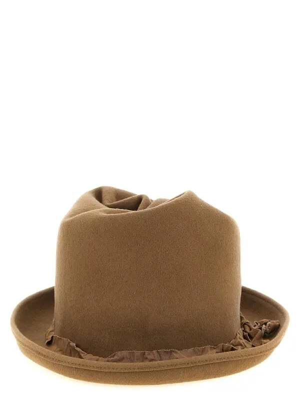 Yohji Yamamoto Wool Felt Hat - Cream