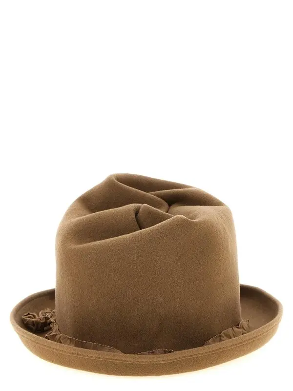 Yohji Yamamoto Wool Felt Hat - Cream
