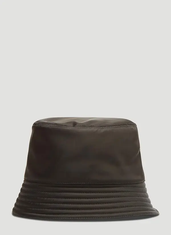 Prada Nylon Logo Bucket Hat