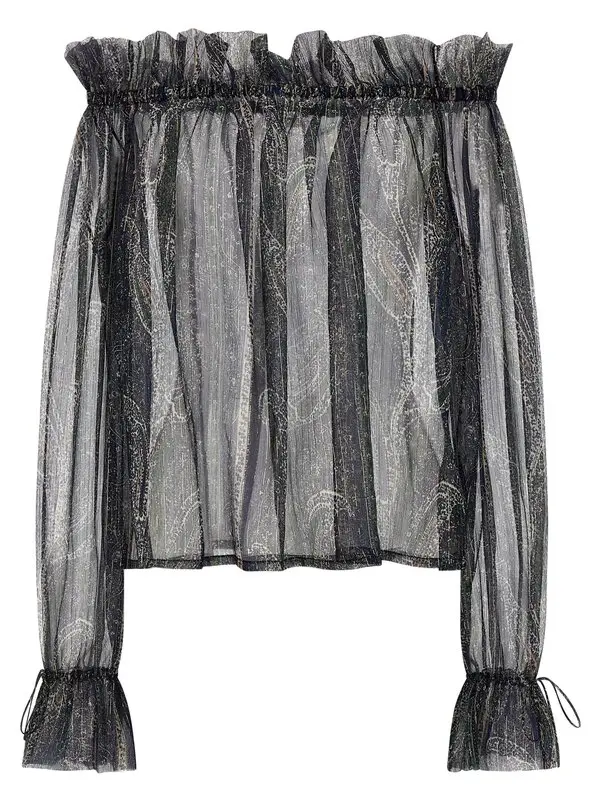 Saint Laurent Lurex Blouse - Multicolor