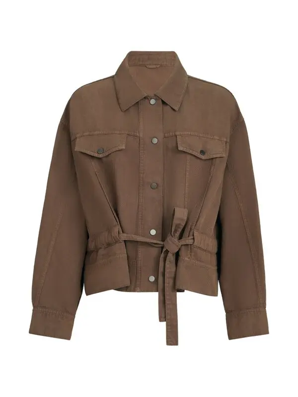 Brunello Cucinelli Linen Cropped Jacket