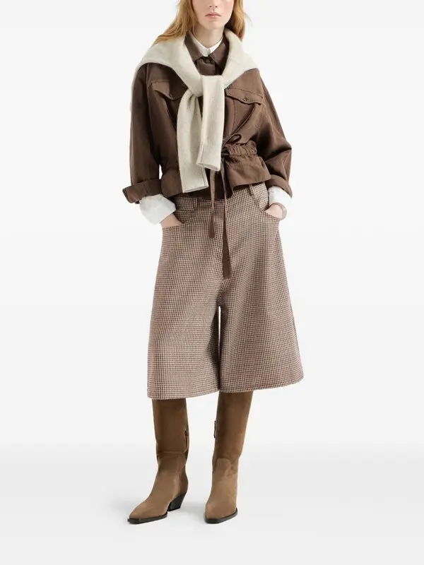 Brunello Cucinelli Linen Cropped Jacket