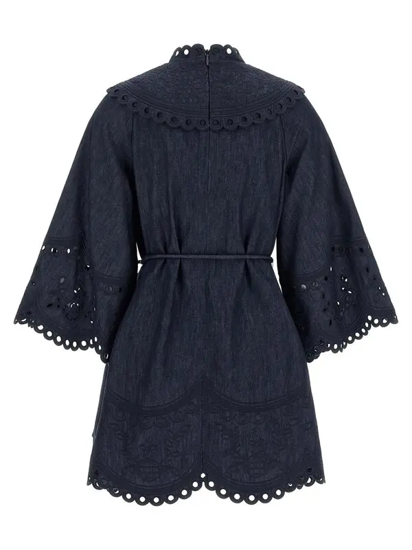 Zimmermann Mahon Cotton Denim Mini Dress