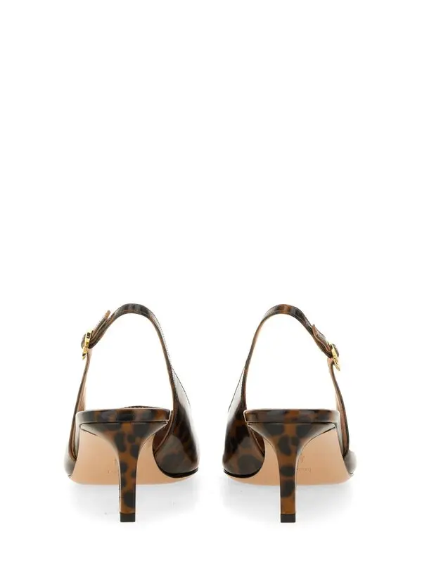 GIANVITO ROSSI Leopard/cheetah Print Leather Slingback Pumps - Multicolor
