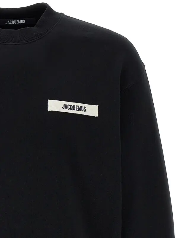Jacquemus Le Sweatshirt Gros Grain' Sweatshirt - Black