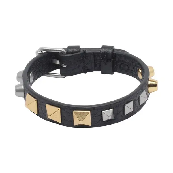 Valentino Garavani Rockstud Bracelet With Studs - Black