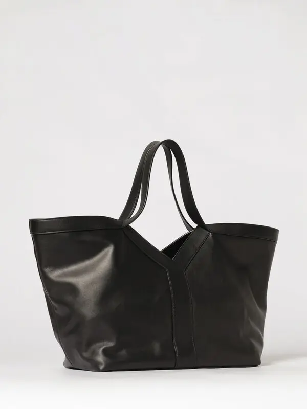 Saint Laurent Calf Leather Tote Bag - Black