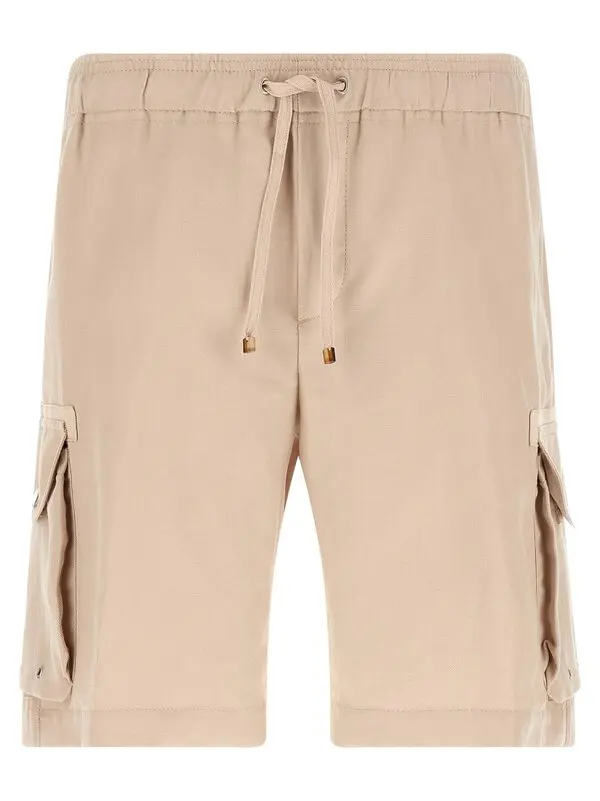 Brunello Cucinelli Cargo Bermuda Shorts - Cream