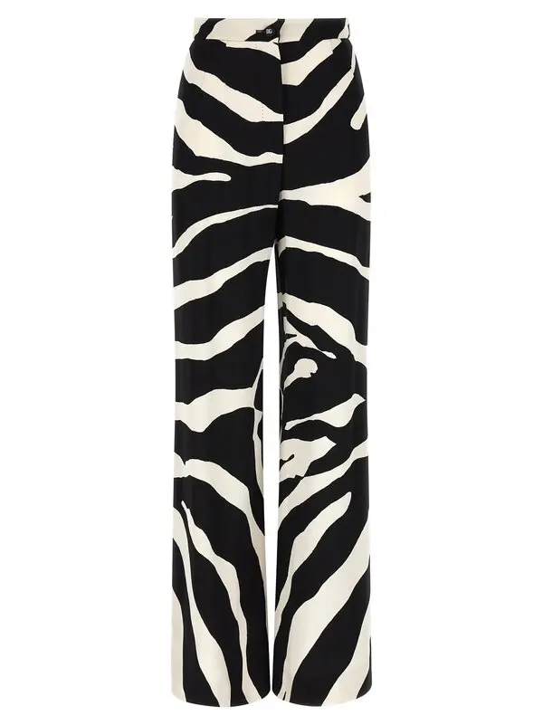 Dolce & Gabbana Zebra' Print Palazzo Pants