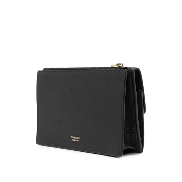 TOM FORD Grained Leather Shoulder Bag