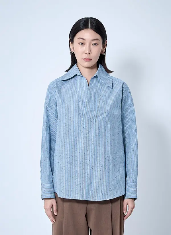 Bottega Veneta Striped Shirt - Blue