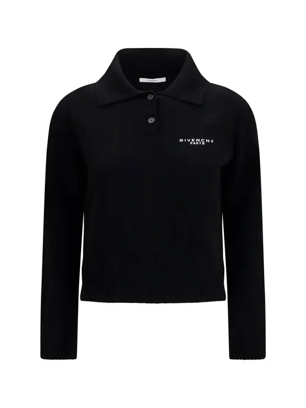 Givenchy Wool And Cashmere Polo Sweater