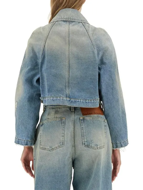 Palm Angels Cropped Fit Jacket - Multicolor