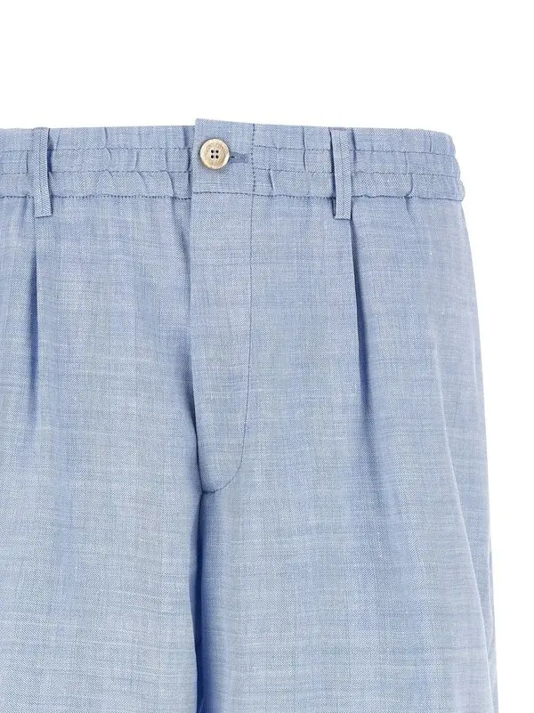 Brunello Cucinelli Chevron Bermuda Shorts
