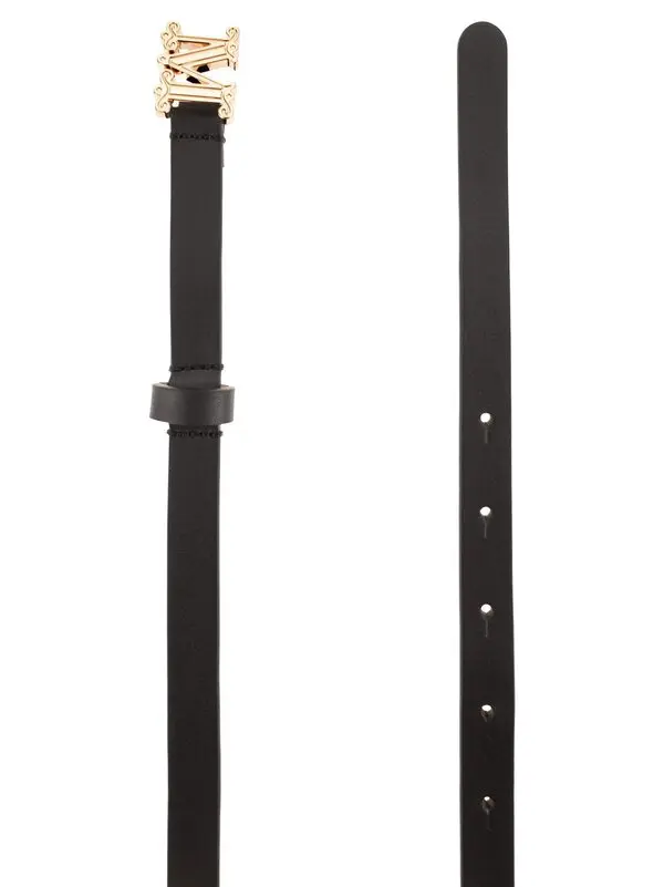 Max Mara Mgraziata15 Monogram Leather Belt