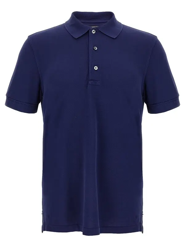 TOM FORD Piqué Polo Shirt - Blue