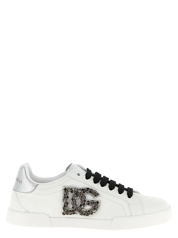 Dolce & Gabbana Portofino Sneakers - Silver