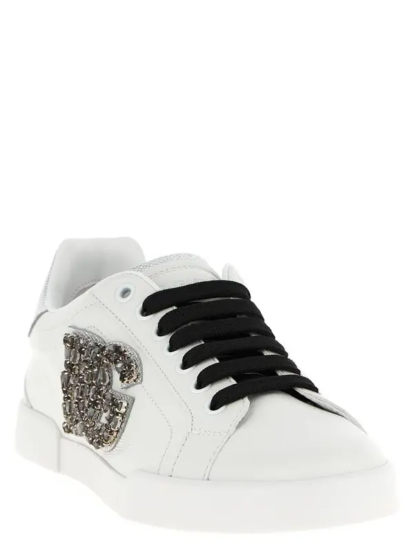 Dolce & Gabbana Portofino Sneakers - Silver