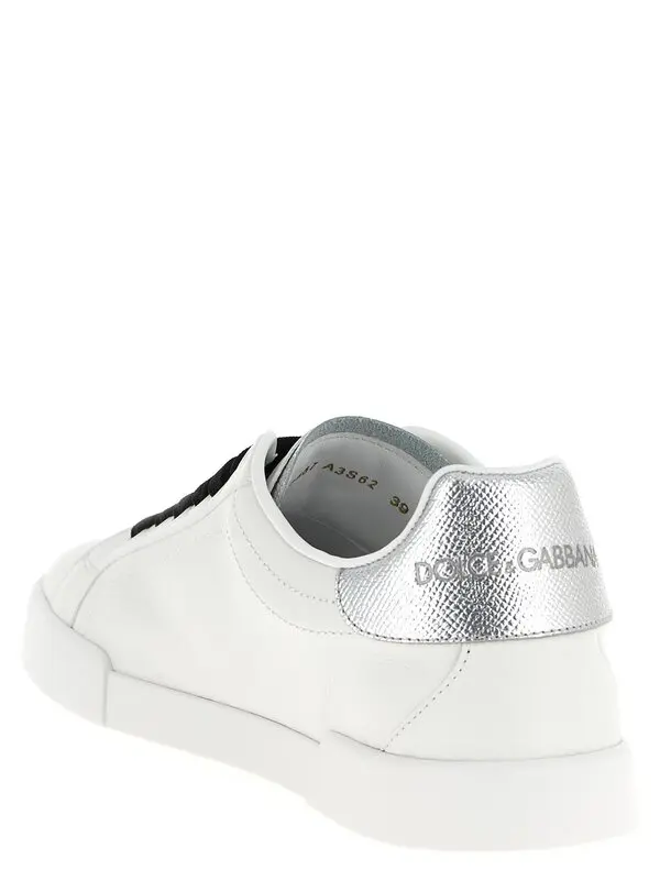 Dolce & Gabbana Portofino Sneakers - Silver